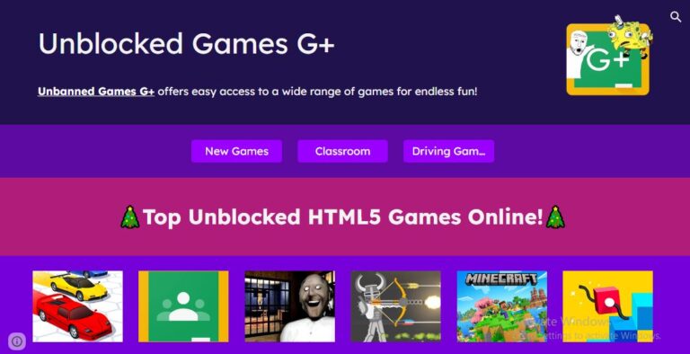 Unblocked Games G+: The Ultimate Guide for Gamers in the U.S.