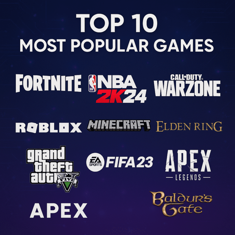 Top 10 Most Popular Games in the United States Right Now