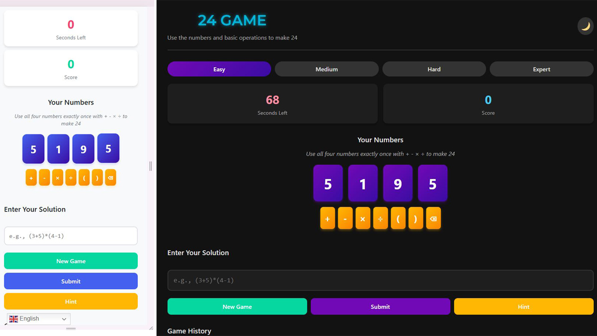 Advanced 24 Game 2026: Free Online Math Puzzle