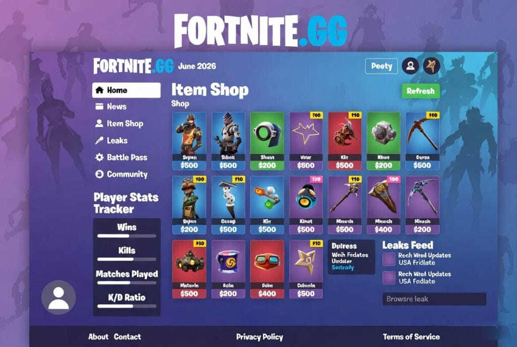 Fortnite GG: The Best Fortnite Tracker & Stats Site for USA Players (2026)